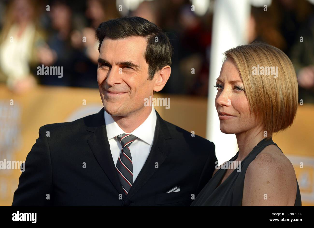 Actor Ty Burrell, left, and Holly Burrell arrive at the 19th Annual ...