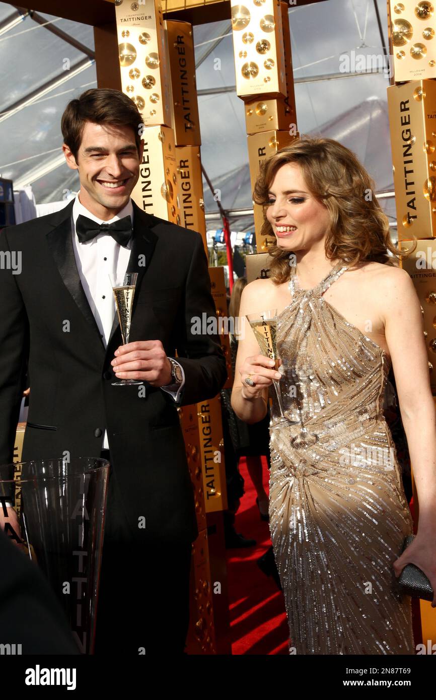 Taittinger representatives give the Champagne Taittinger Red Carpet ...