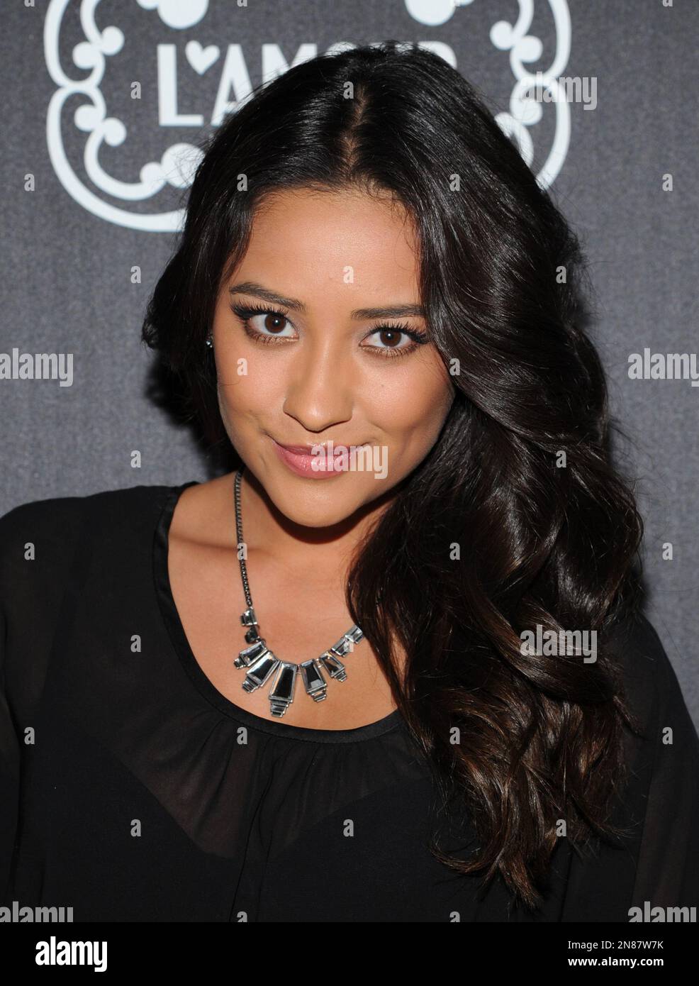 Actress Shay Mitchell attends the L'Amour Nanette Lepore for jcpenney ...