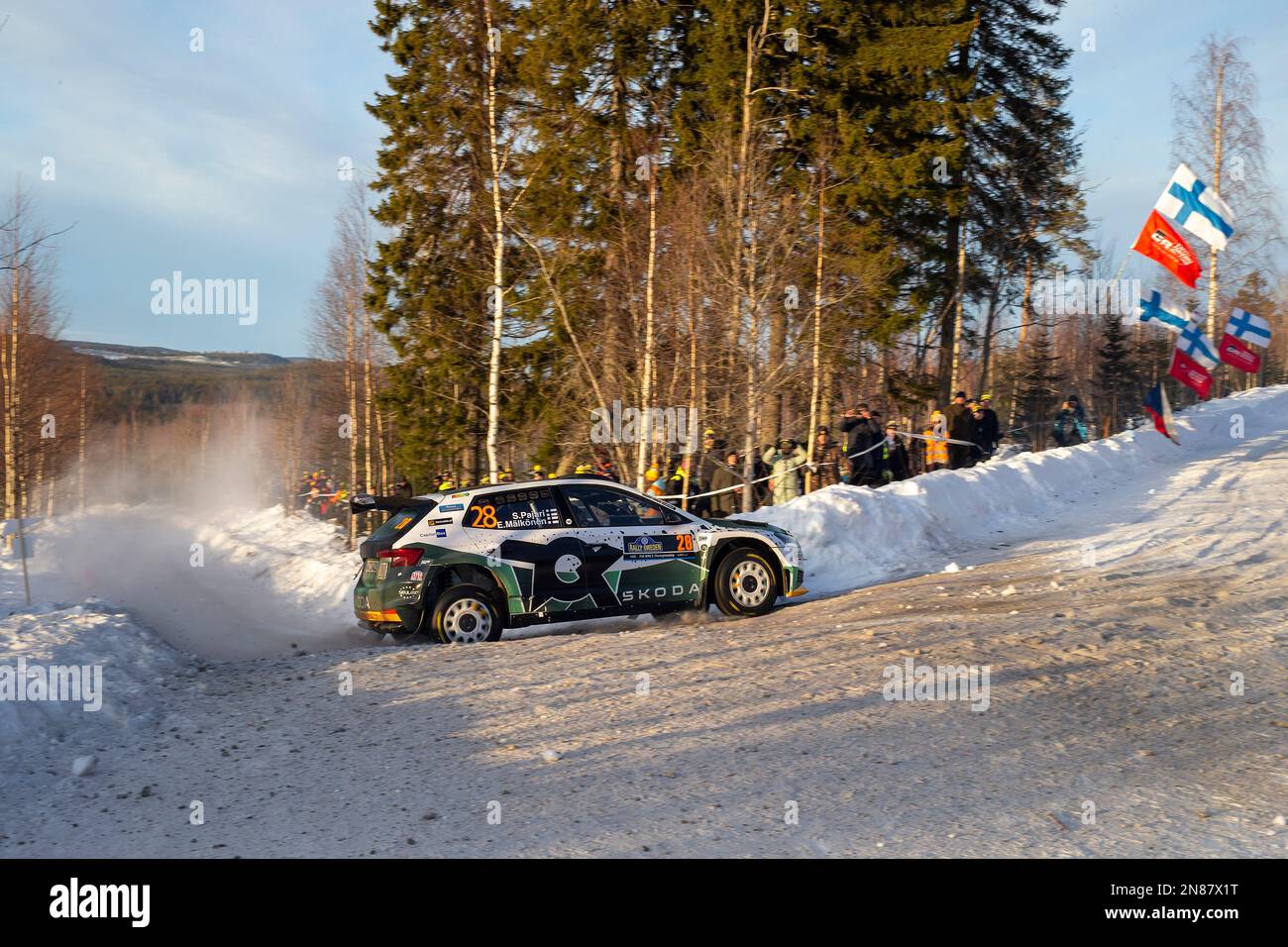 UMEÅ 20230211 Sami Pajari, Finalnd, and Enni Mälkönen, Finland, Škoda ...