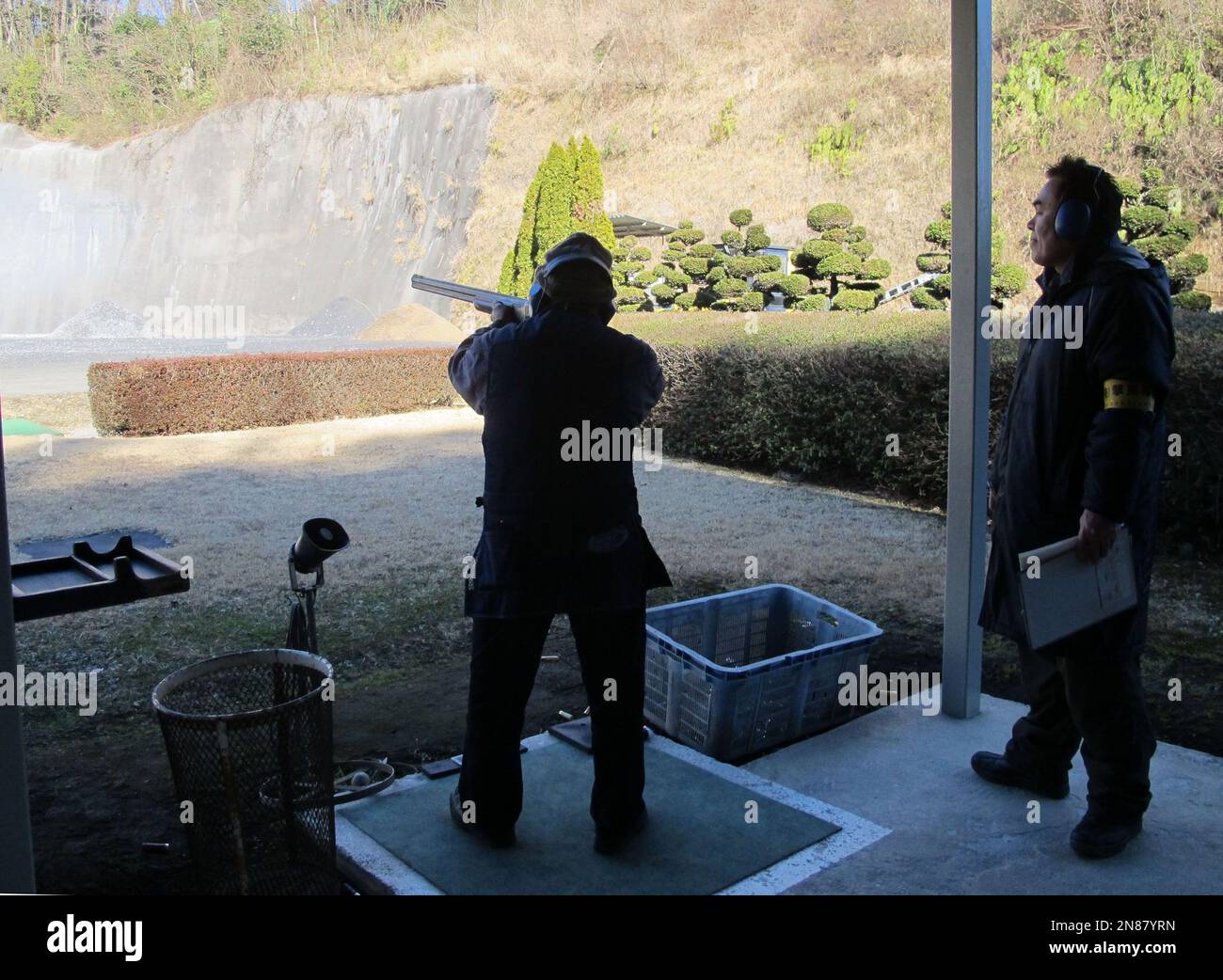 In this photo taken Friday, Jan. 18, 2013, a Japanese shotgun ...