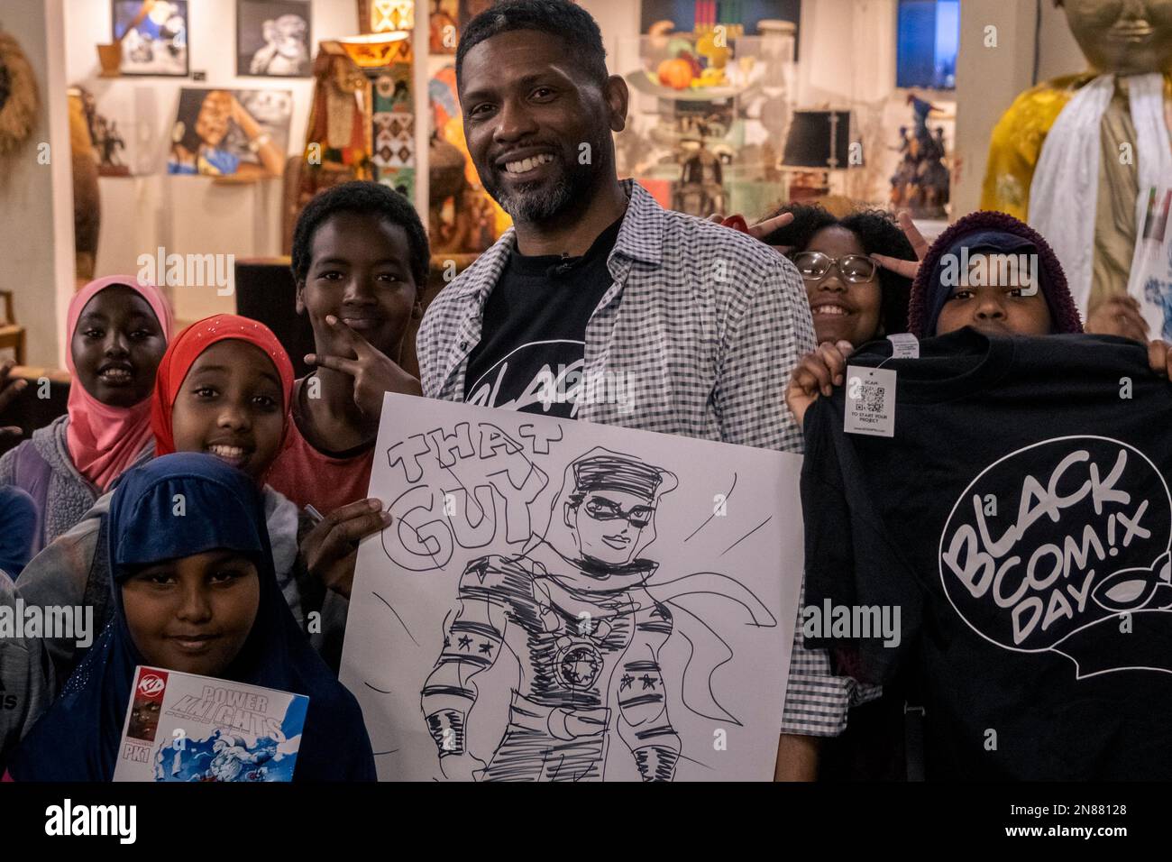 Keithan Jones of Kid Comics and creator of Black Com!x Day, gave fifth ...