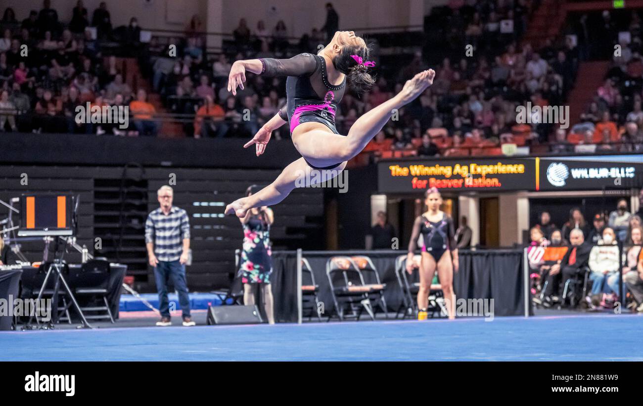Corvallis, USA. 10th Feb, 2023. Cal State's Andi Li takes second in the ...