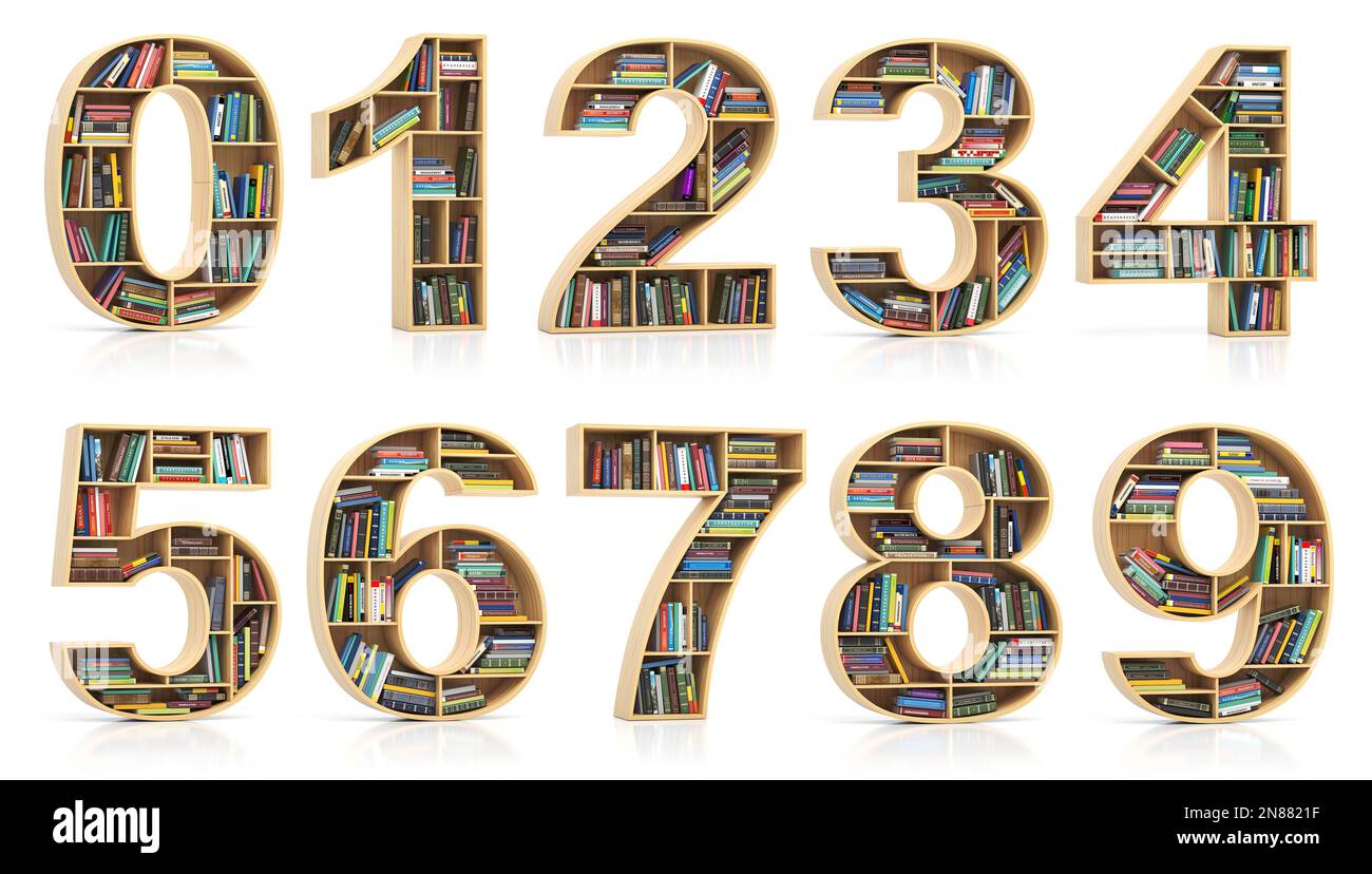 Stack text book numbers hi-res stock photography and images - Alamy