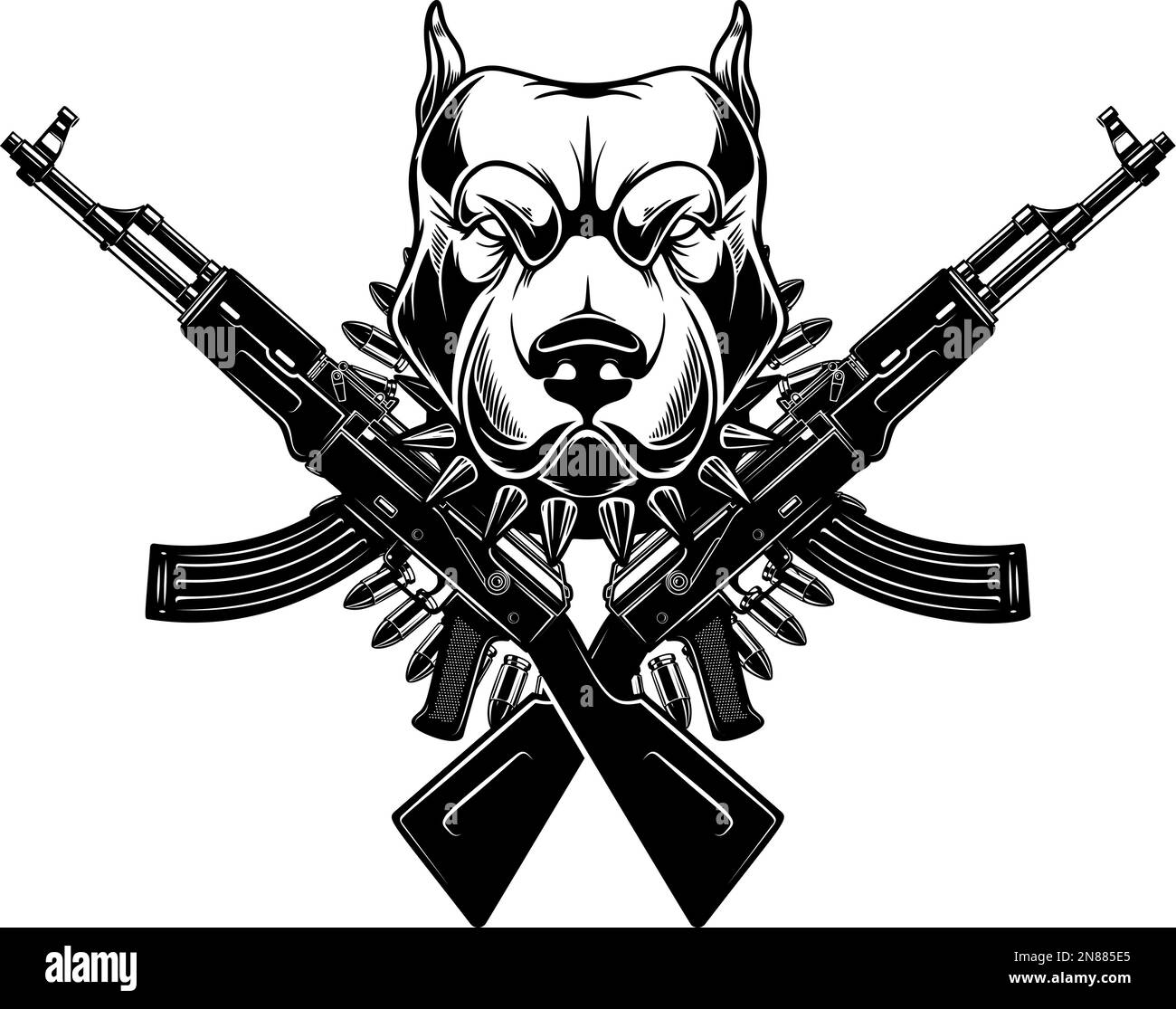 Angry Dogs With Guns