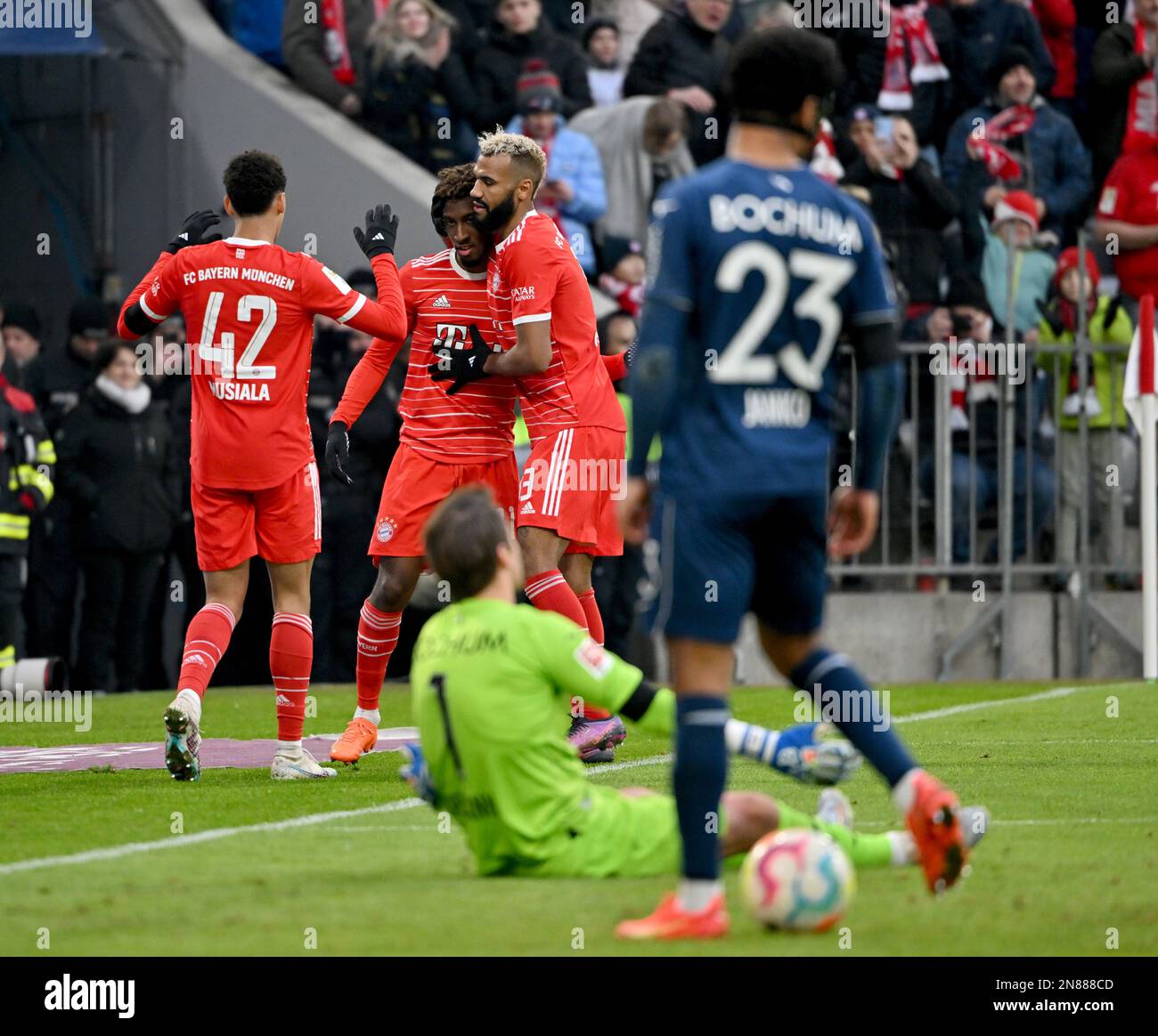 11 February 2023, Bavaria, Munich: Soccer: Bundesliga, Bayern Munich ...