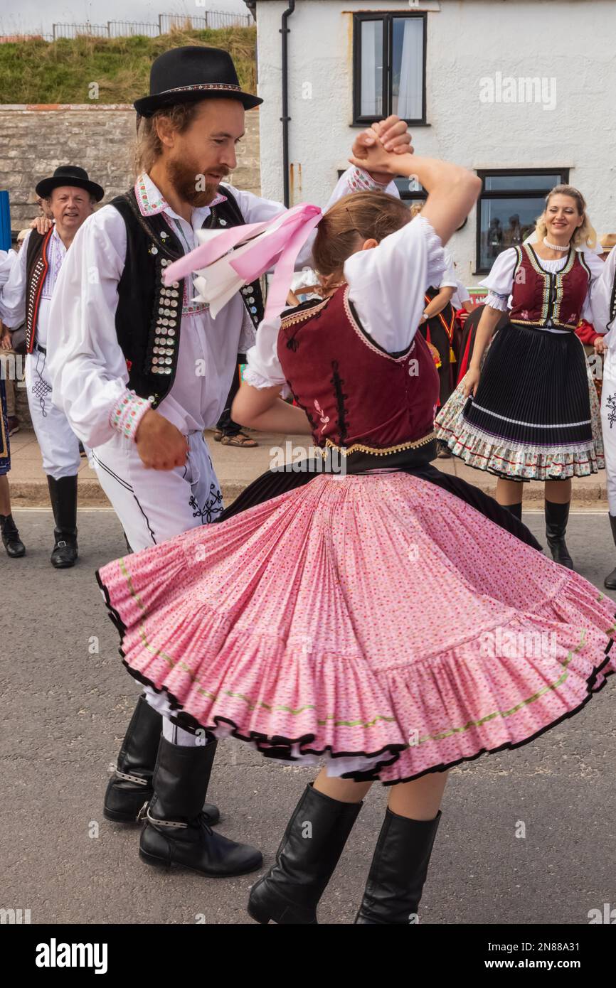 England, Dorset, Isle of Purbeck, Swanage, Swanage Annual Folk Festival ...