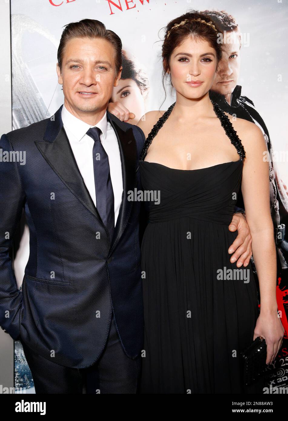 Jeremy Renner and Gemma Arterton arrive at the premiere of "Hansel ...