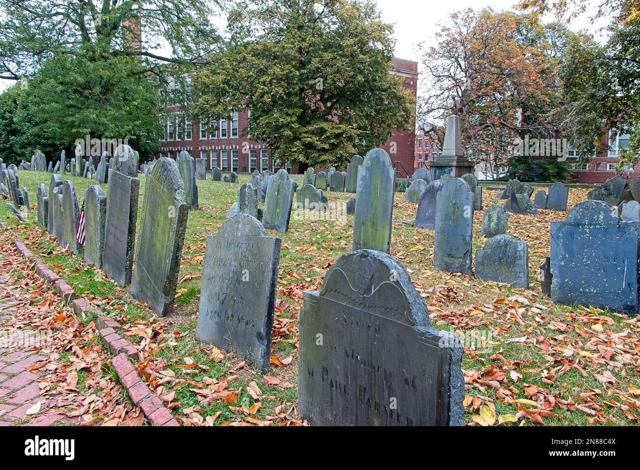 American colonial cemetery hi-res stock photography and images - Alamy