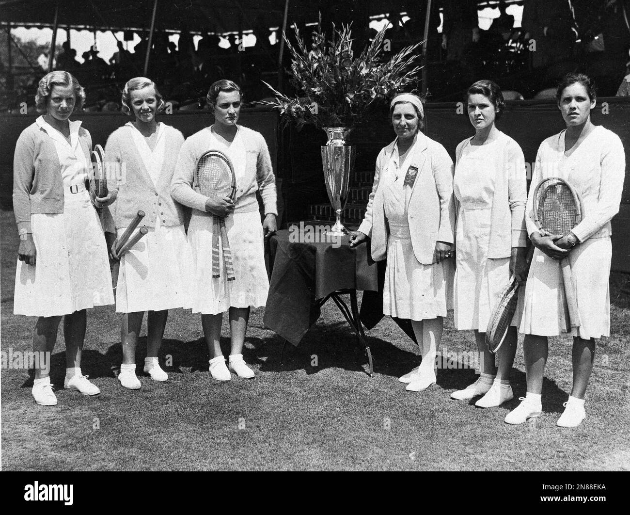 The U.S. team who won the Wightman Cup for the third straight year ...