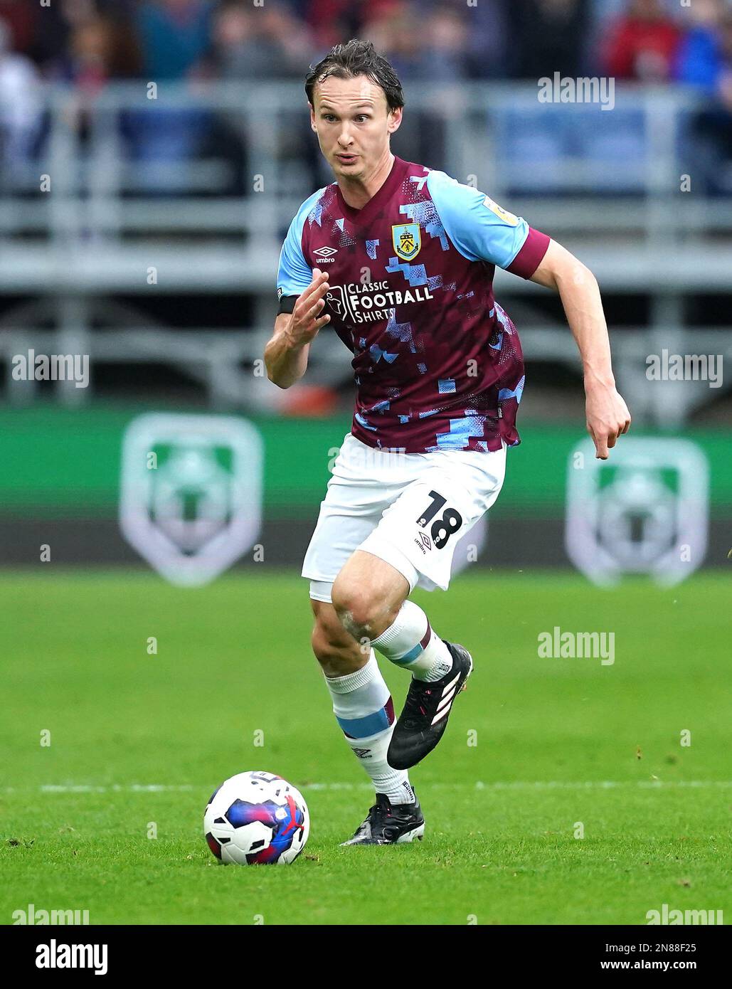 Burnley's Hjalmar Ekdal in action during the Sky Bet Championship match ...