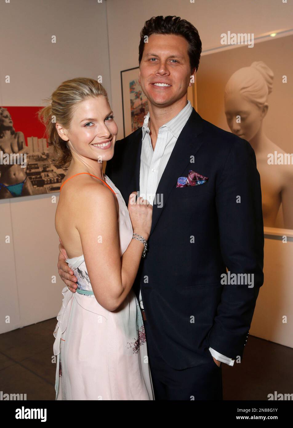 Ali Larter and Hayes MacArthur attend the LA Art Show hosted by Ali ...