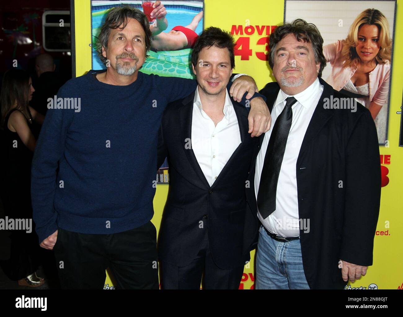 Peter Farrelly, left, John Penotti, center, and Charlie Wessler attend ...