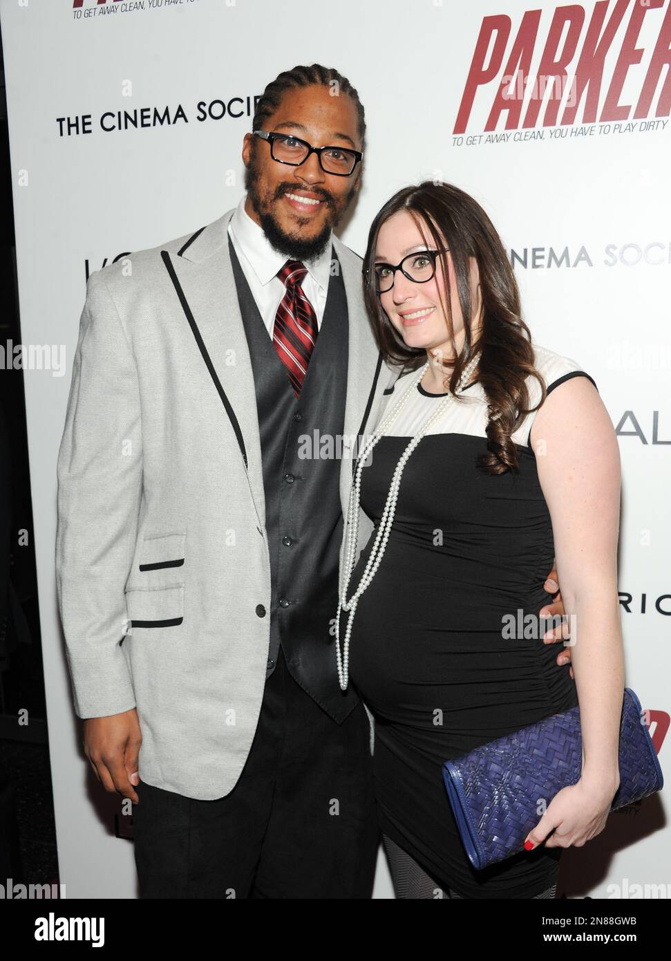 NFL football player William Beatty and wife attend a special screening ...