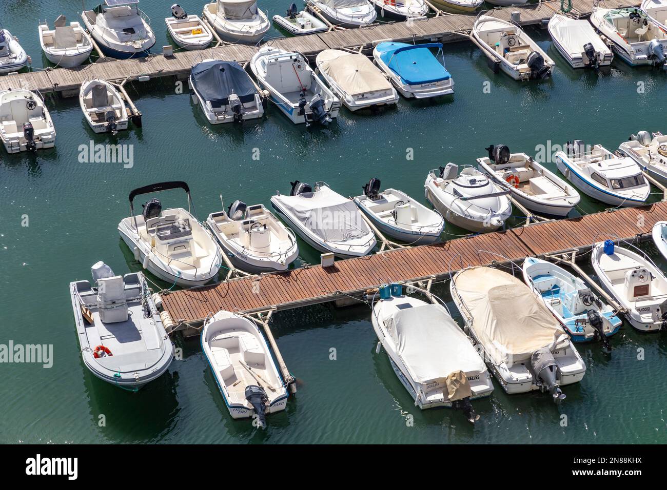 Faro, Portugal - October 3, 2020: view to harbor and marina of Faro ...