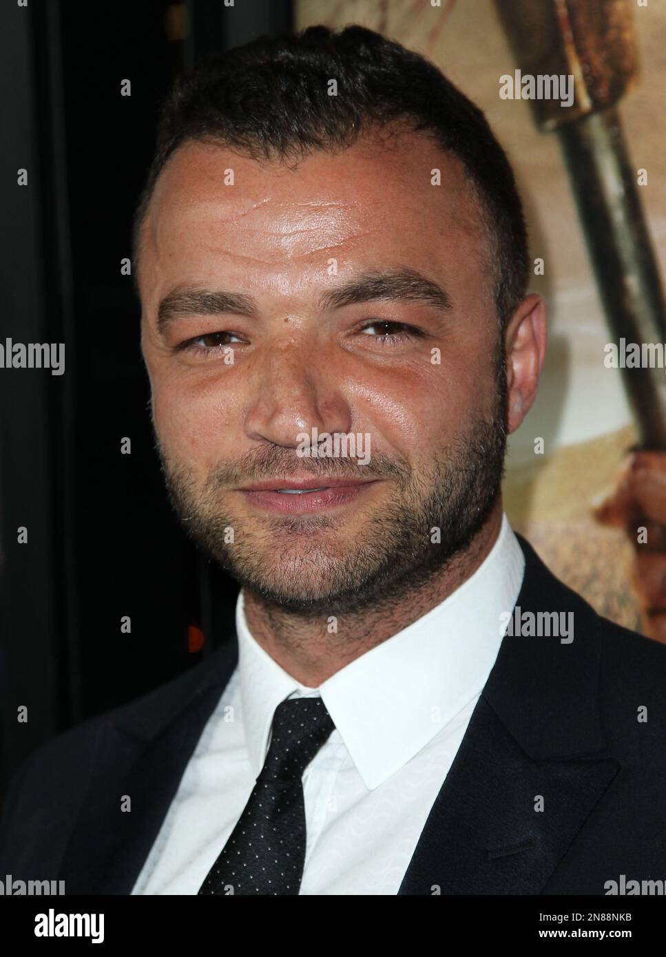 Nick Tarabay arrives at the premiere of "Spartacus: War of the Damned ...