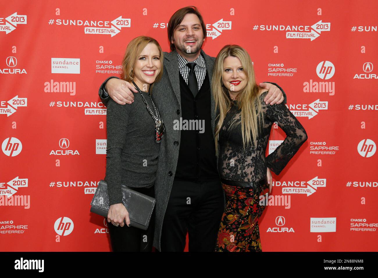 Producers Laura Rister, left, Jim Young, center, and Heidi Jo Markel ...