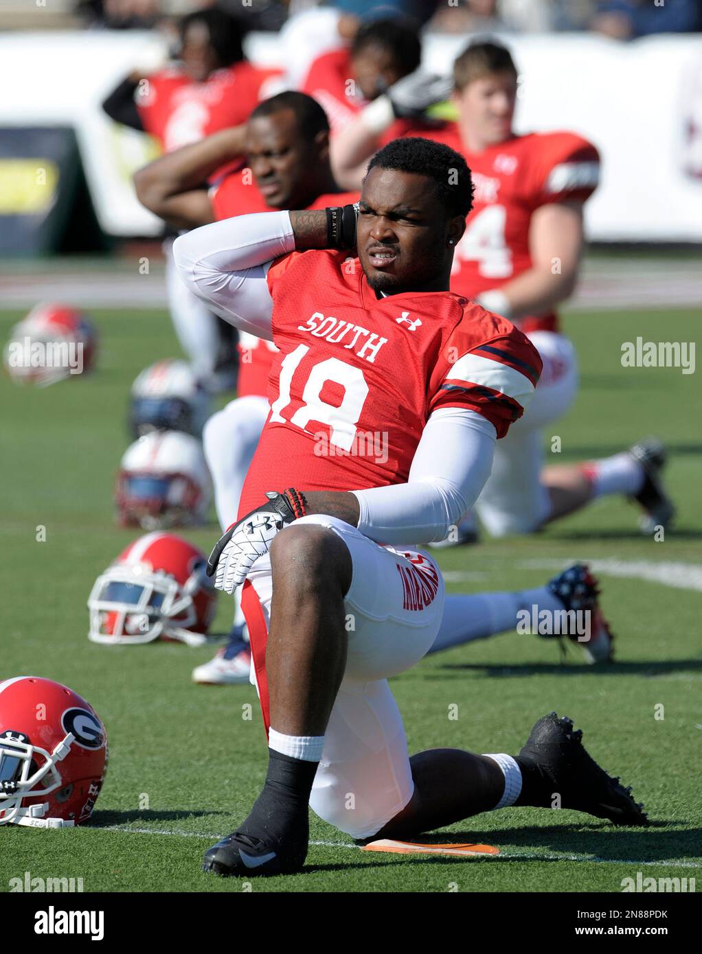 Senior Bowl South Squad defensive back Bacarri Rambo of Georgia (18 ...