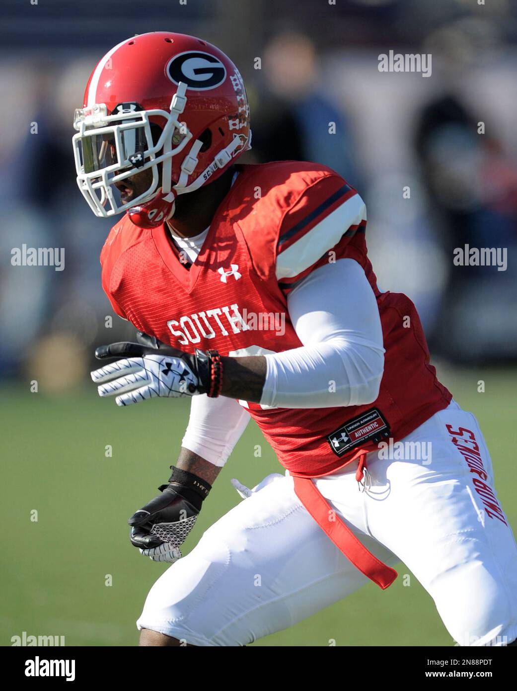 Senior Bowl South Squad defensive back Bacarri Rambo of Georgia (18 ...