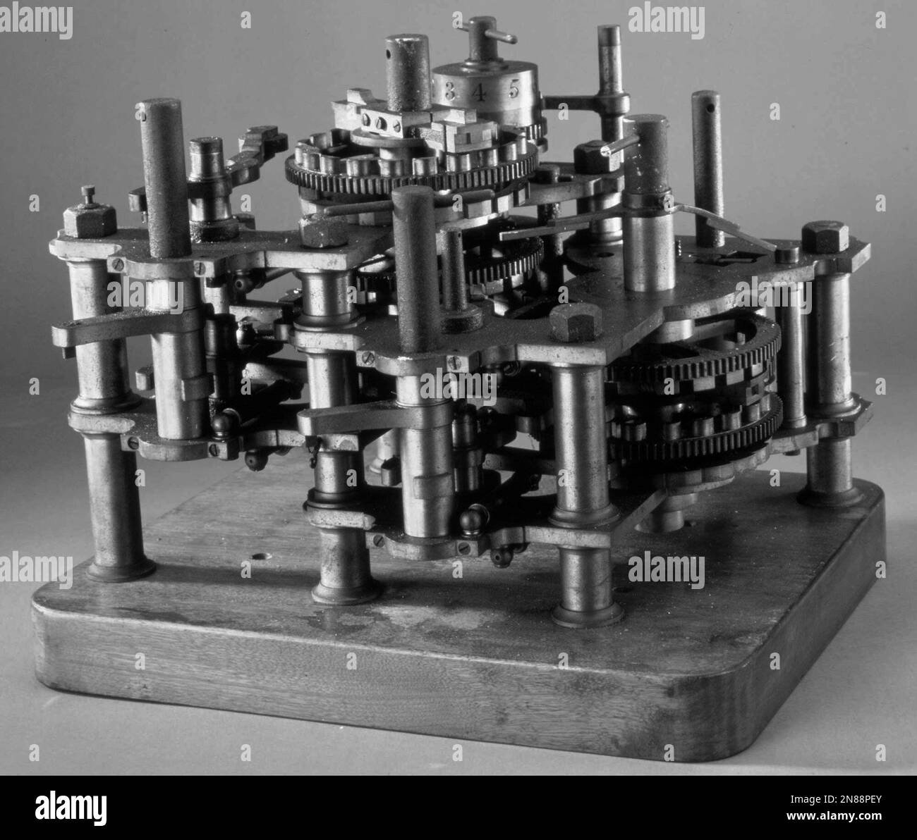 Charles babbage difference engine Black and White Stock Photos & Images ...