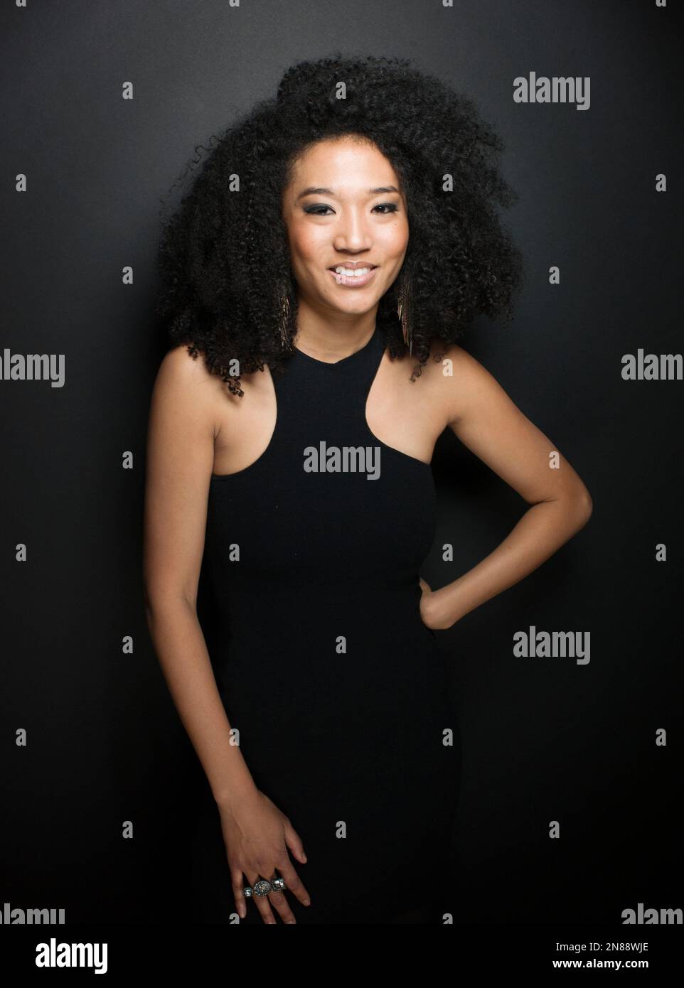 Singer Judith Hill from the film "Twenty Feet from Stardom" poses for a ...