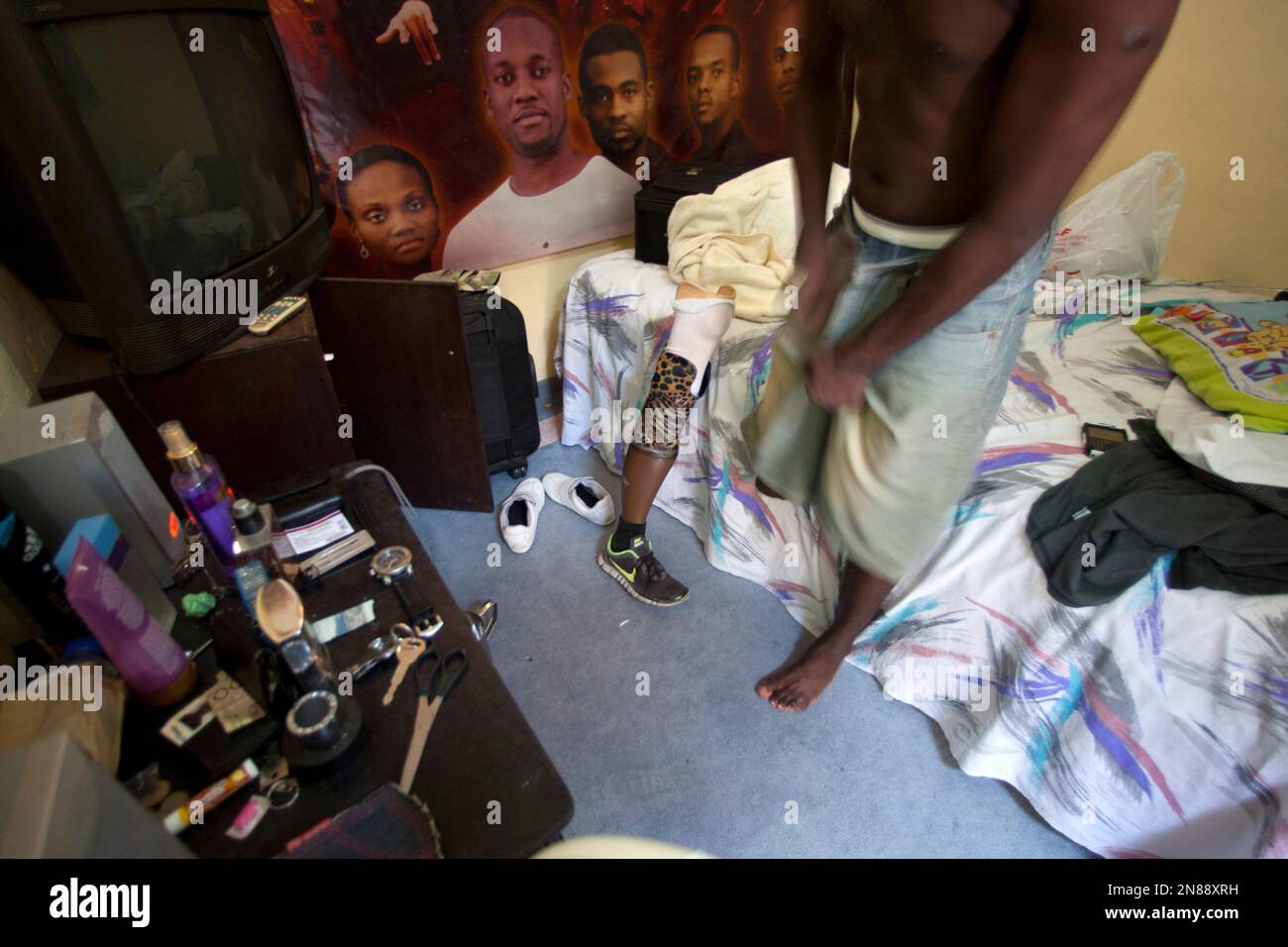 In this July 20, 2012 photo, professional dancer Georges Exantus stands ...