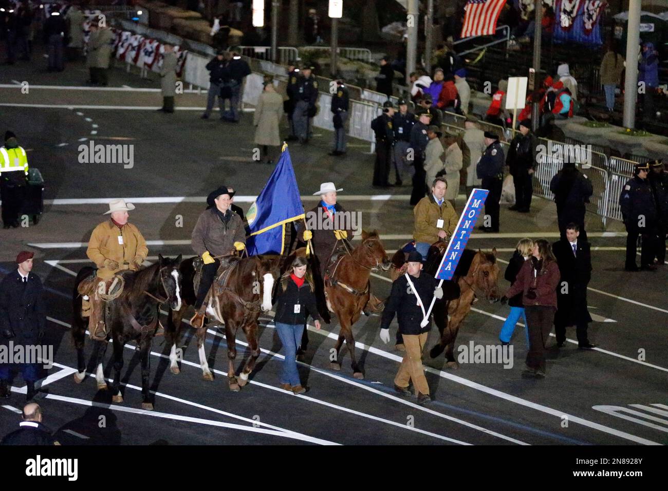 The Montana Delegation, of Montana walk during the 57th Presidential ...