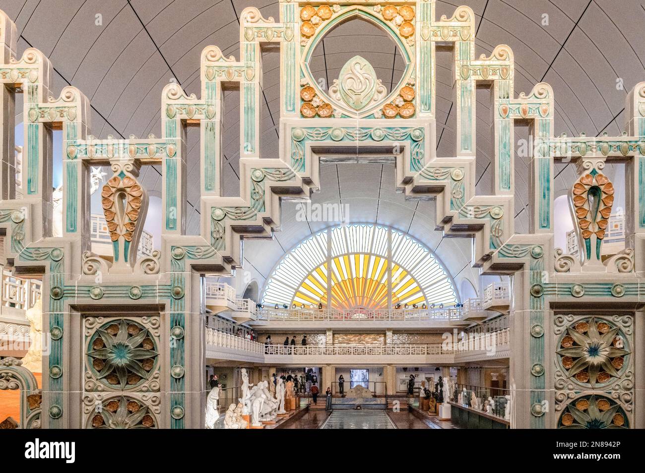 The monumental gate by Sandier at La Piscine, the art museum of Roubaix ...