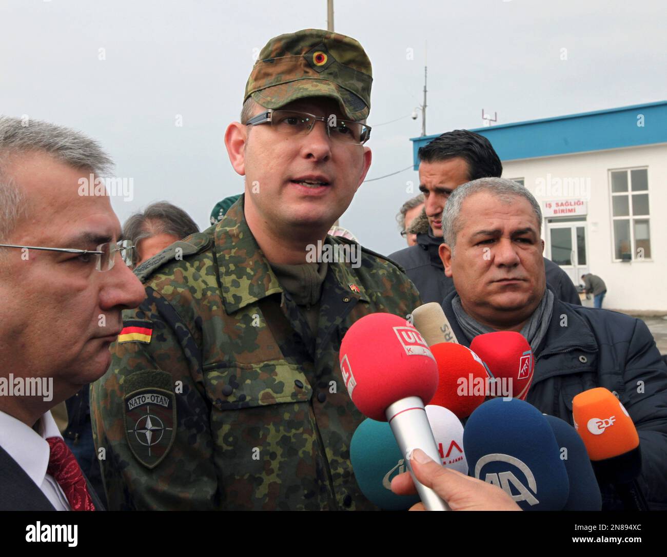 Col. Marcus Ellermann, the commander of German Patriot Missile Defense ...