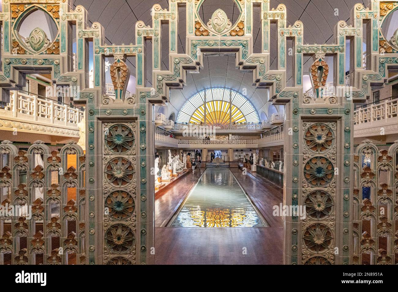 The monumental gate by Sandier at La Piscine, the art museum of Roubaix ...