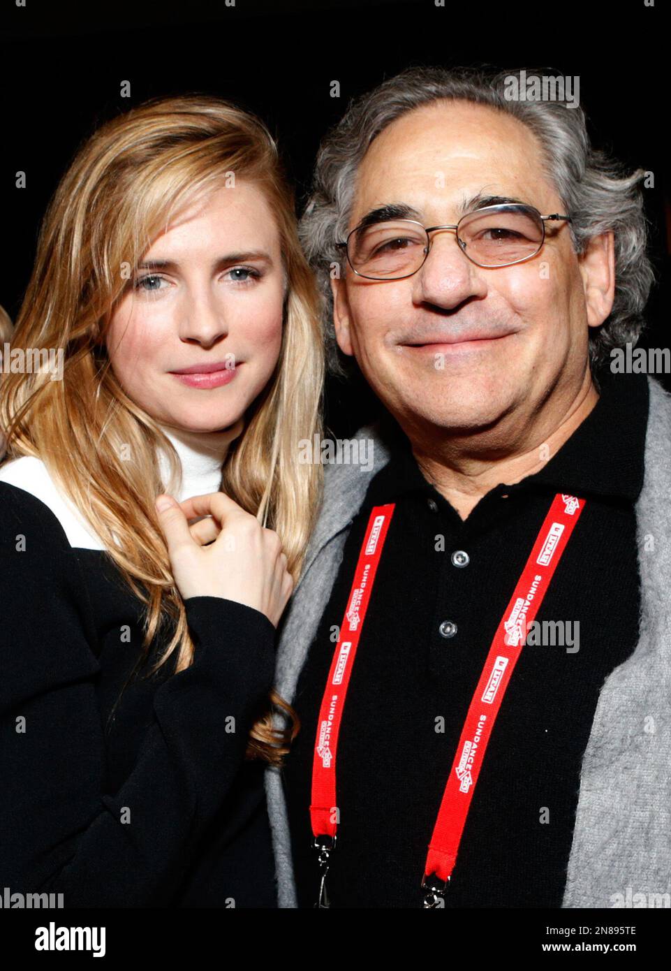 Actress Brit Marling, left, and Fox Searchlight President Steve Gilula ...