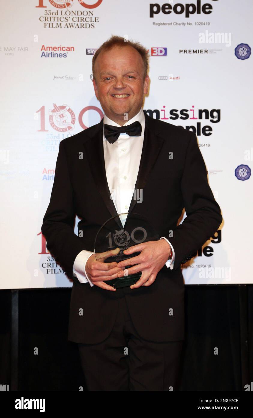 Toby Jones seen at the 33rd London Critics Circle Film Awards at the ...
