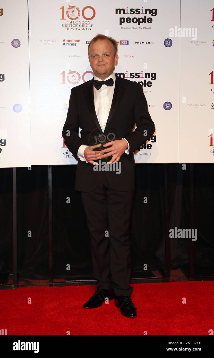 Toby Jones seen at the 33rd London Critics Circle Film Awards at the ...
