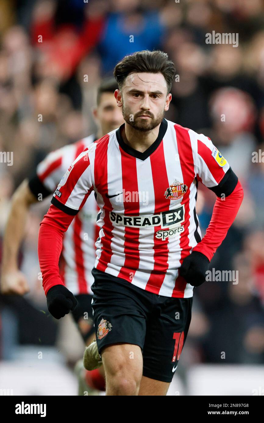 Sunderland's Patrick Roberts celebrates scoring their side's first goal ...