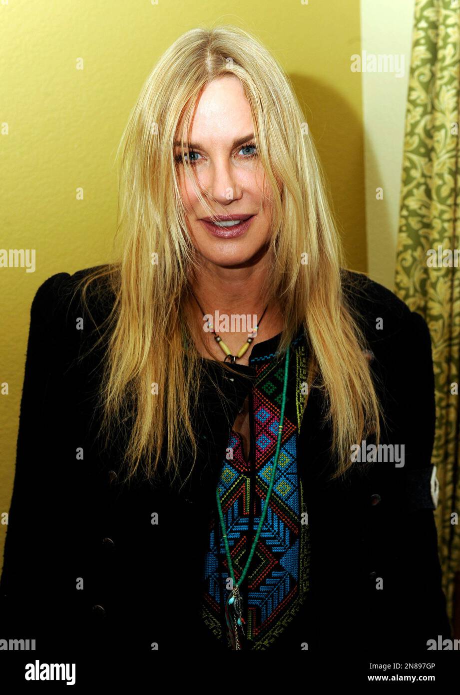 Actress Daryl Hannah is seen at the Fender Music lodge during the ...