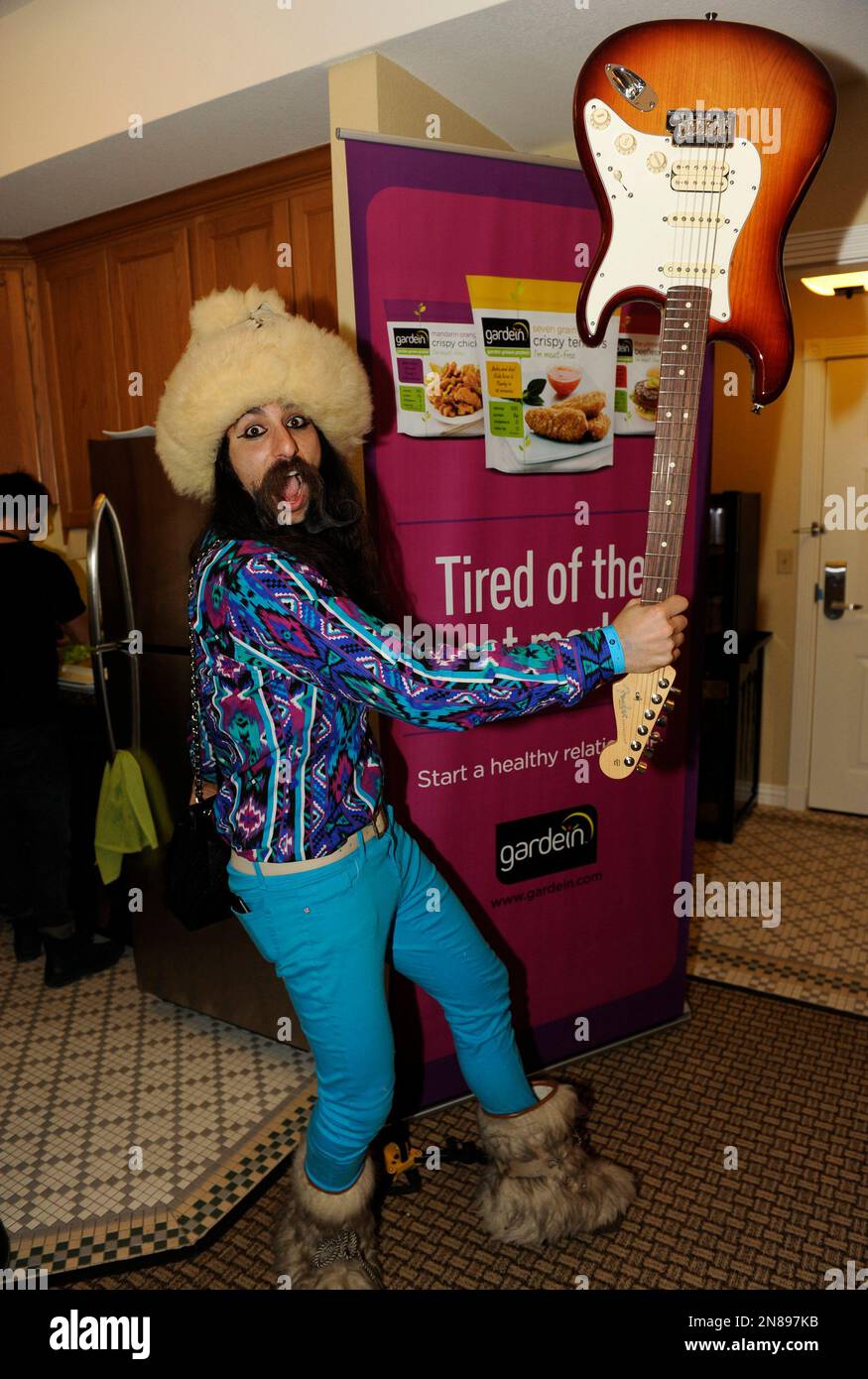 Alexander Antebi visits the gardein kitchen at the Fender Music lodge ...