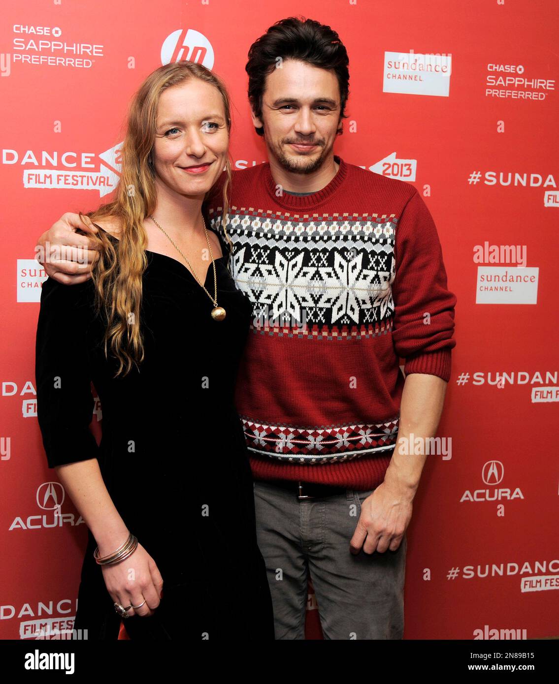 Christina Voros, left, director of the documentary film "kink," poses ...