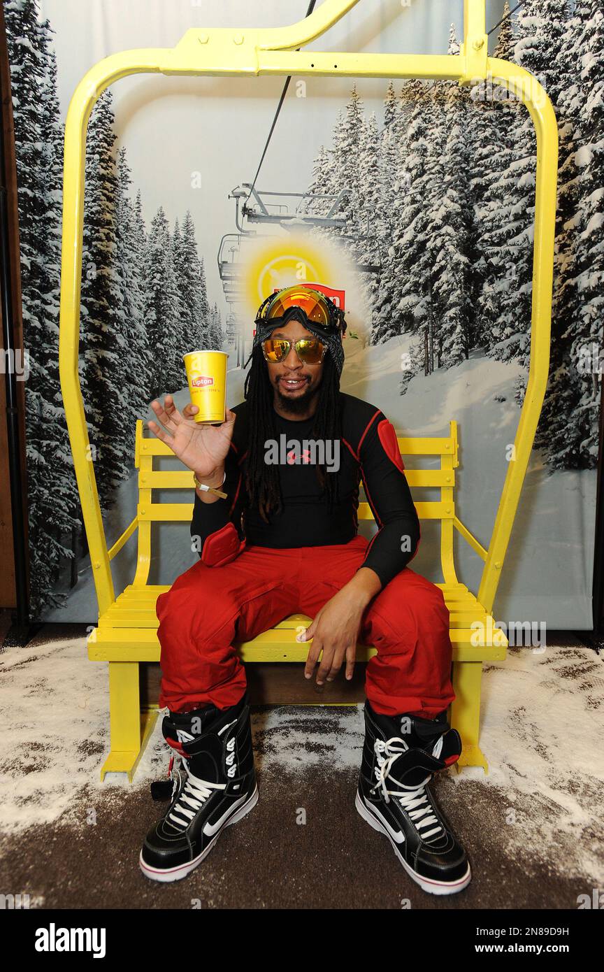 Rapper Lil Jon takes a tea-break at the Lipton Uplift Lounge amidst the ...