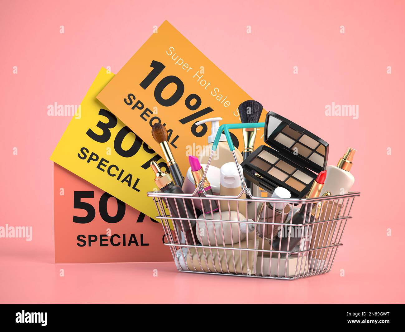 Sale of cosmetics , beauty and make up products. Cosmetics in a ...