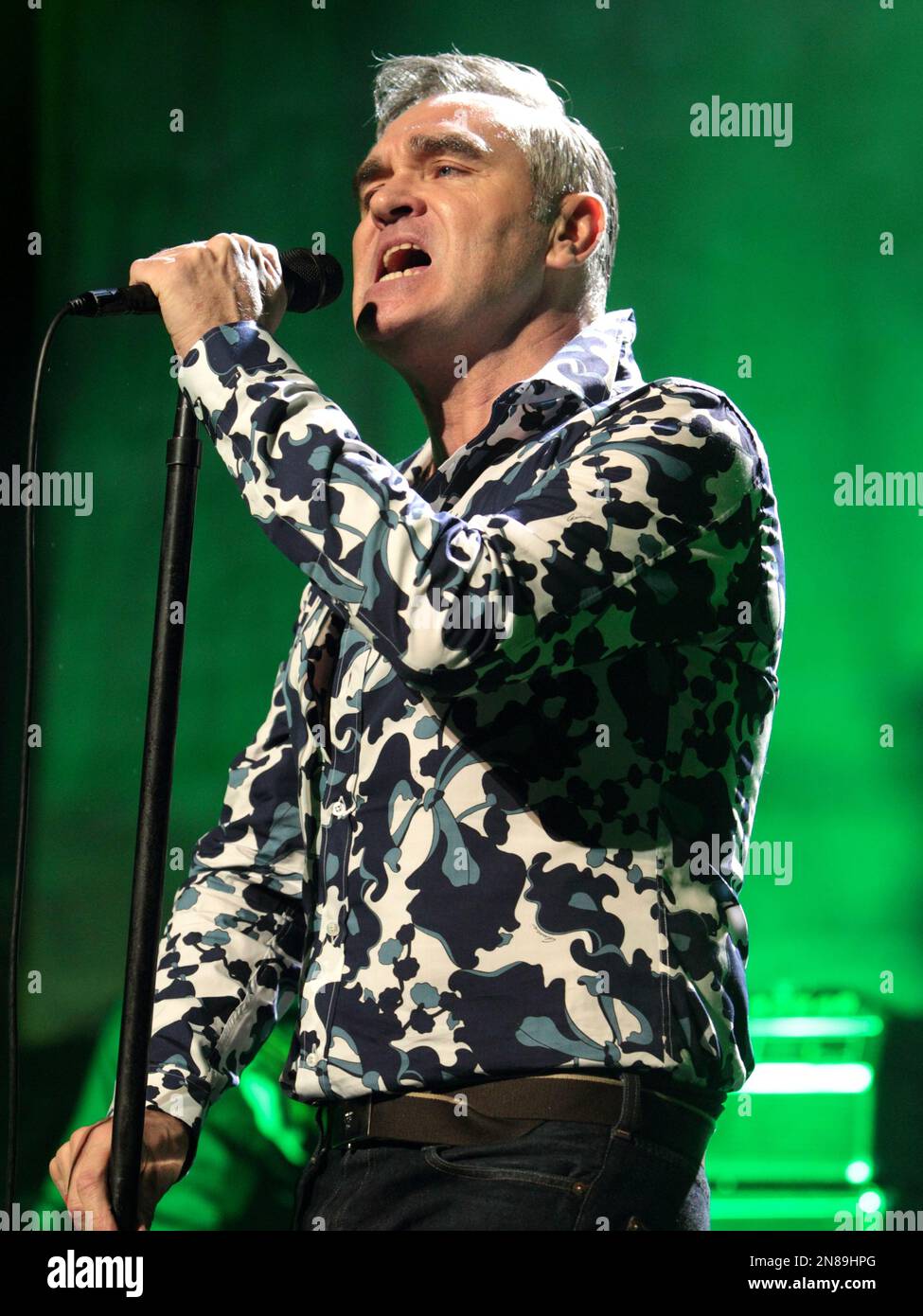 Morrissey, former singer for the 80’s alternative rock band The Smiths ...