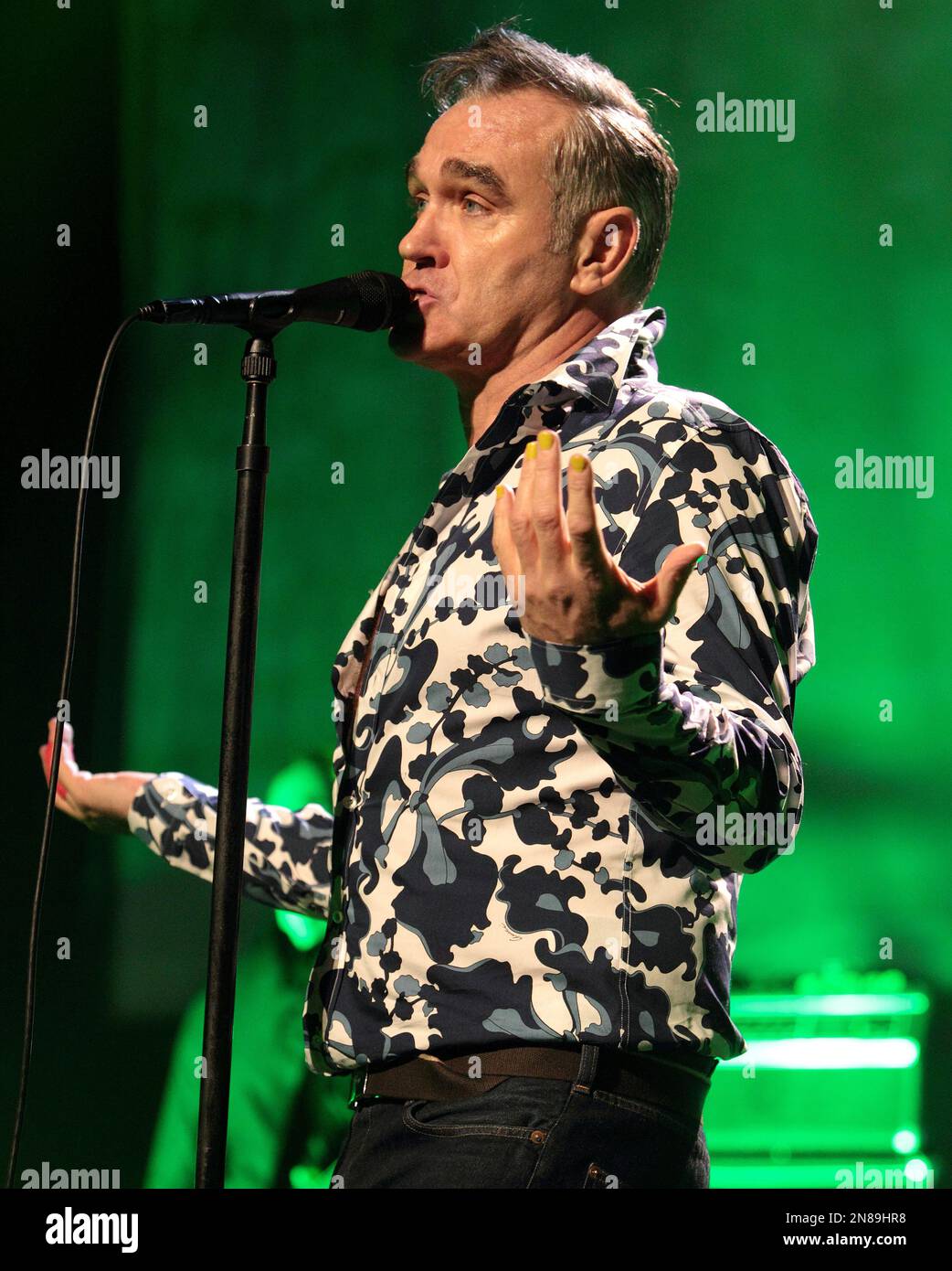 Morrissey, former singer for the 80’s alternative rock band The Smiths ...