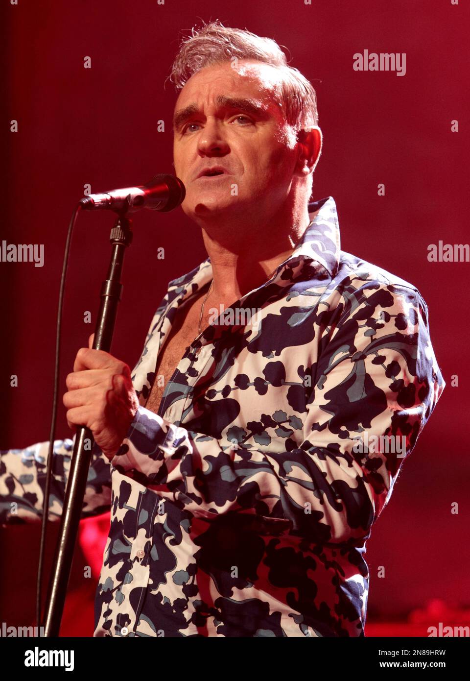 Morrissey, former singer for the 80’s alternative rock band The Smiths ...