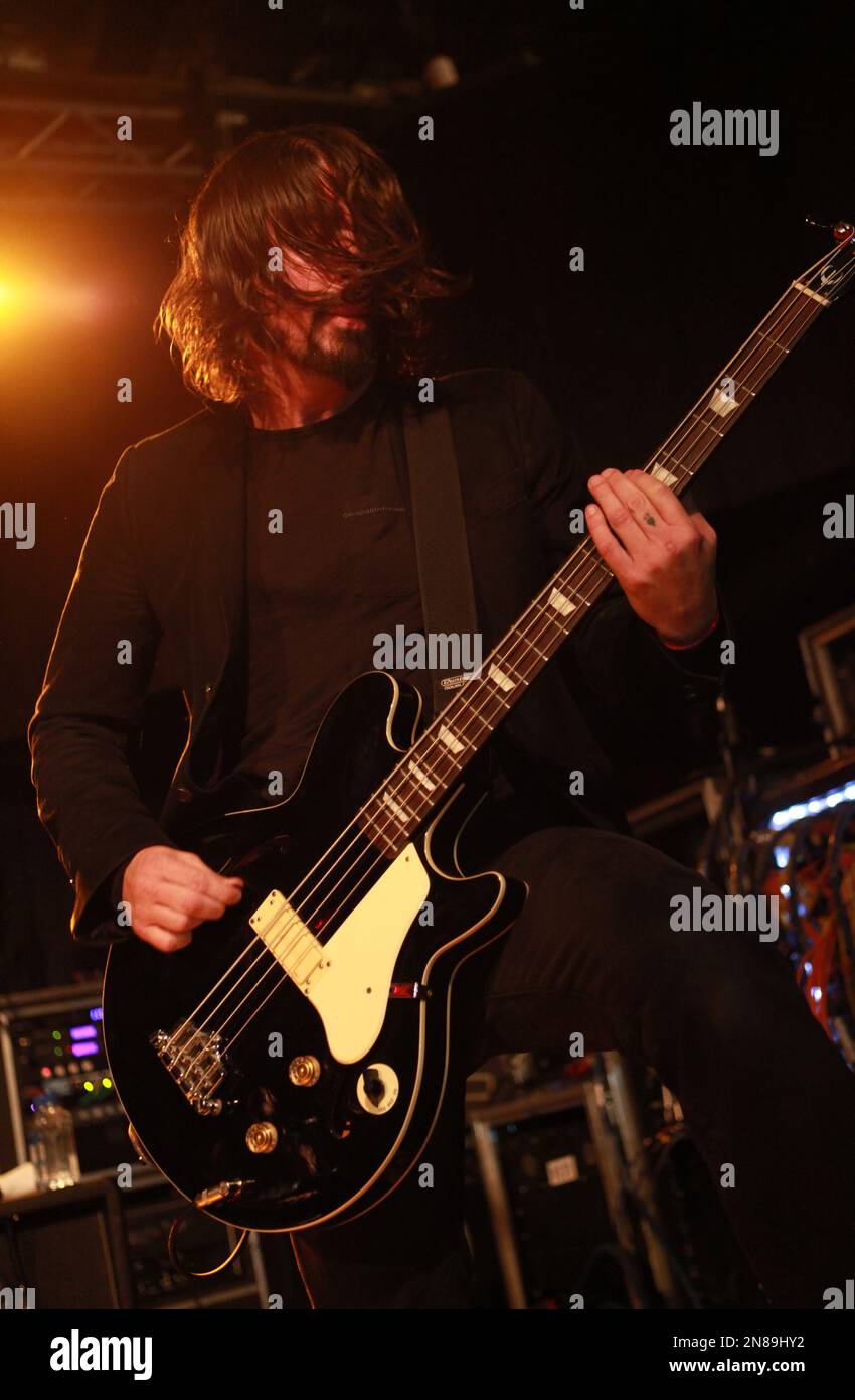 Dave Grohl, of the Foo Fighters performs with the Sound City Players at ...