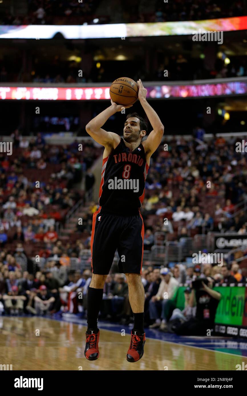 Toronto Raptors' Jose Calderon in action during an NBA basketball game ...