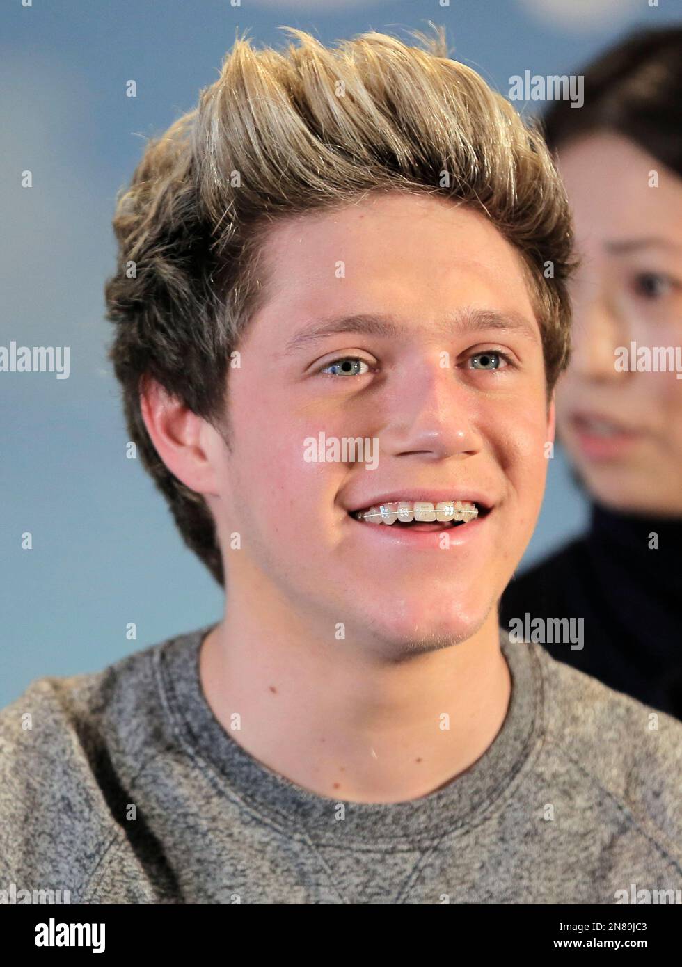 British boy band One Direction's Nail Horan smiles during a news ...