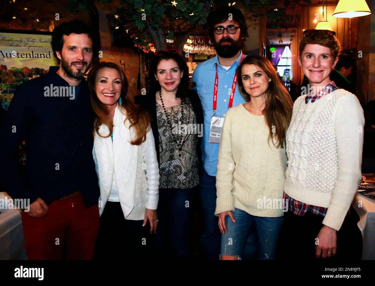 From left, Bret McKenzie, Jane Seymour, Stephanie Meyer, Jared Hess ...