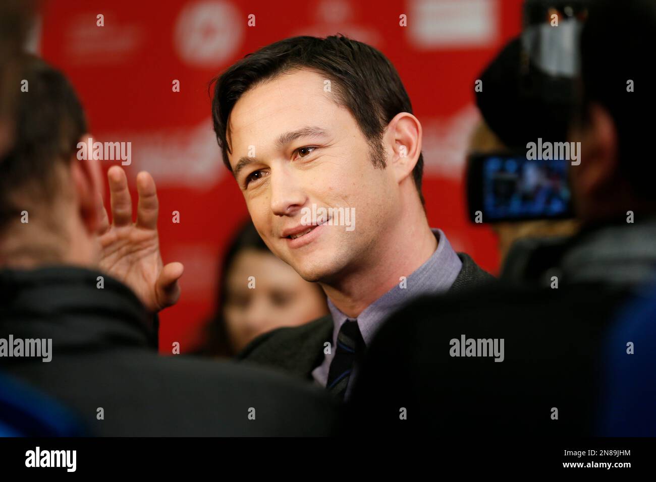 Director, writer and cast member Joseph Gordon-Levitt is interviewed at ...