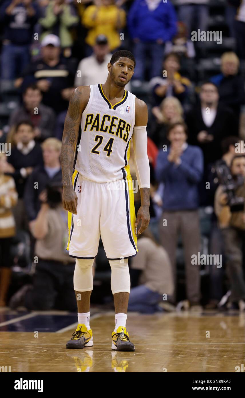 Indiana Pacers' Paul George (24) during the second half of an NBA ...