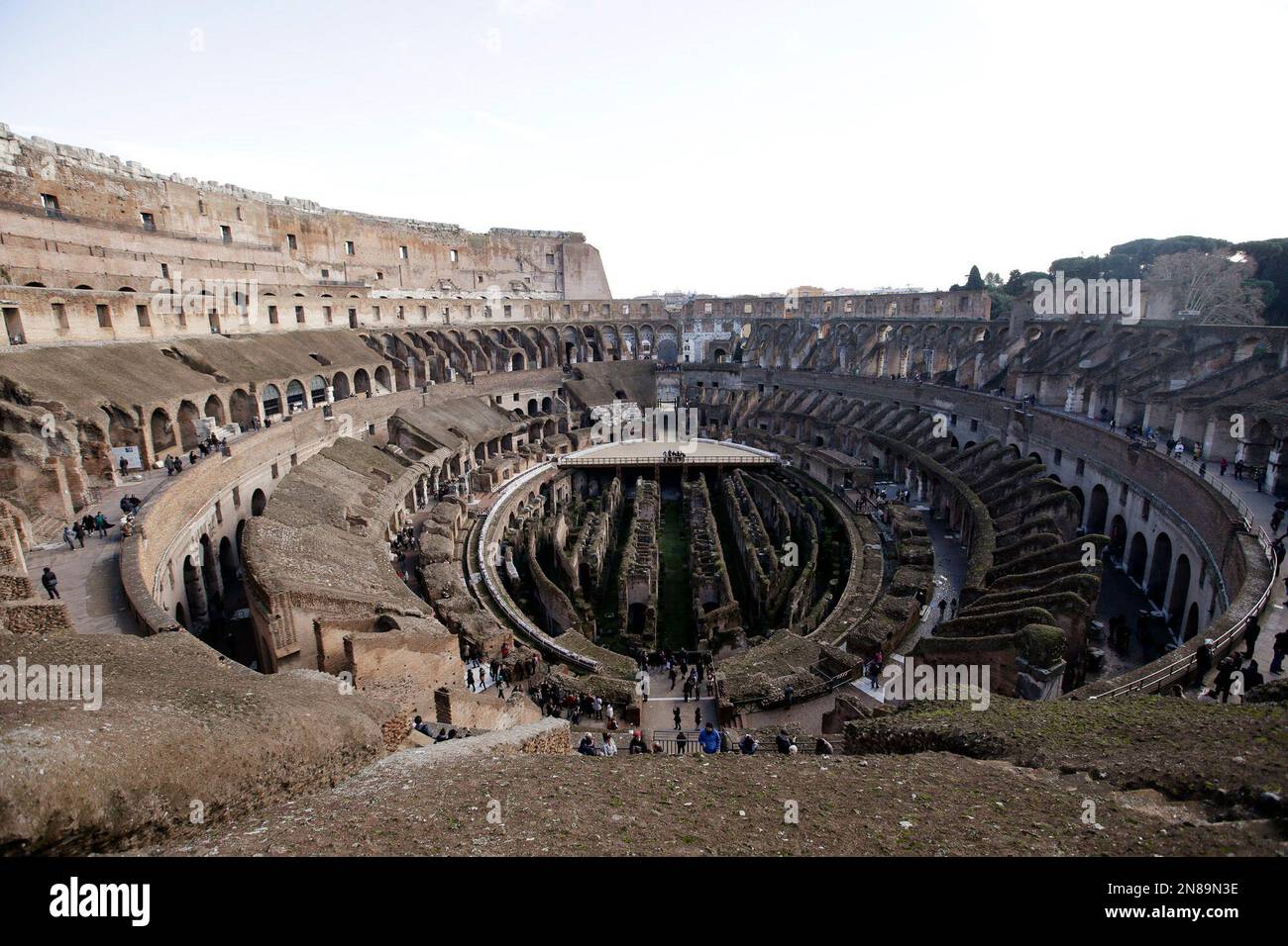 Tourists vitis Rome's Colosseum, Friday, Jan. 18, 2013. A long-delayed ...
