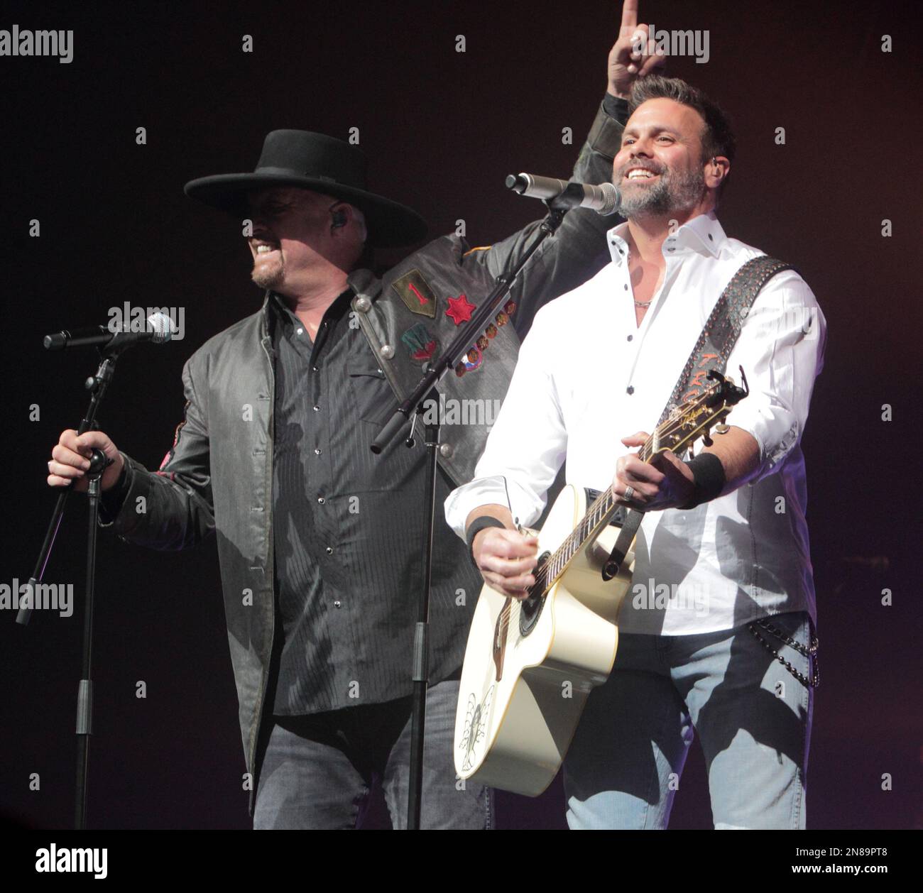 Country music artist Montgomery Gentry performs on their Rebels On The ...